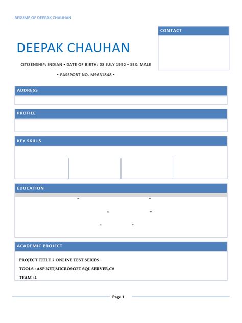 deepak resume pdf computing software