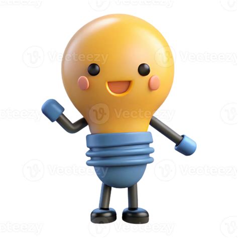 Standout Industrial Lightbulb Character With A Filament And Circular Base Clean Lines Flat