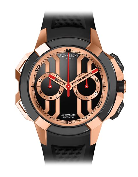 Epic X Chrono Mm Rose Gold And Black Jacob Co