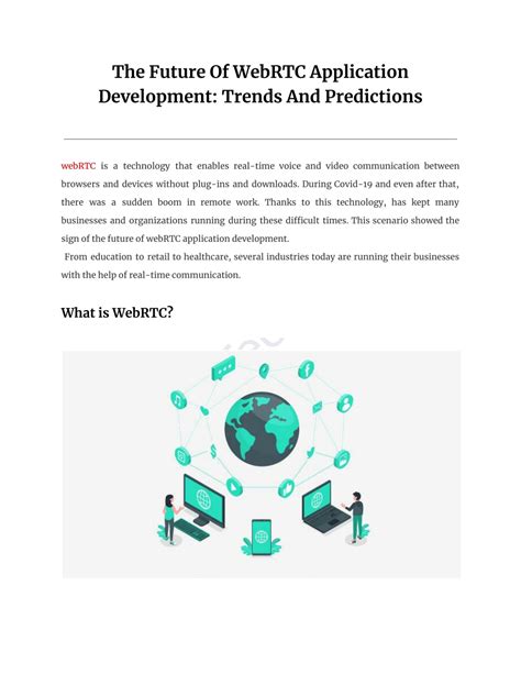 PPT The Future Of WebRTC Application Development Trends And Predictions PowerPoint