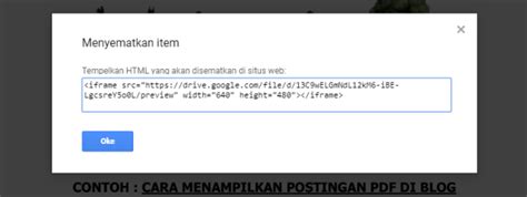 Cara Menampilkan File Pdf Di Postingan Blog