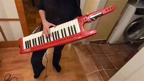 Roland Ax 1 Midi Keyboard Controller Keytar W Custom Hard Travel Case Ebay