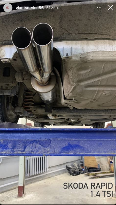 Про выхлоп — Skoda Rapid (1G), 1,4 л, 2019 года | тюнинг | DRIVE2
