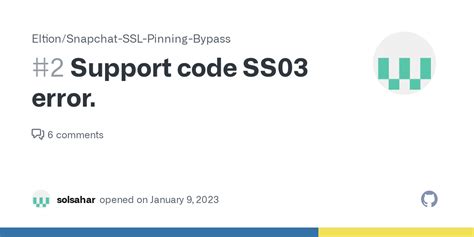 support code ss03 error · issue 2 · eltion snapchat ssl pinning