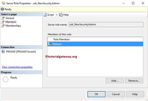 Create SQL Server Roles