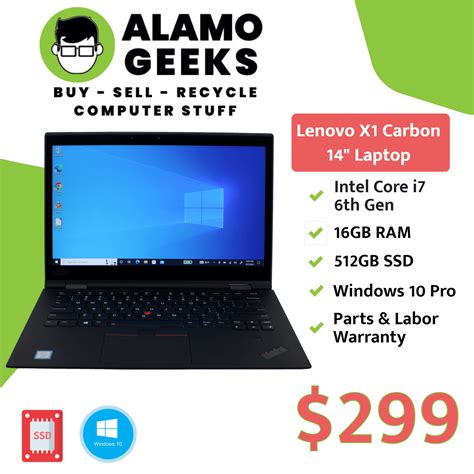 Buy Lenovo Thinkpad X Carbon Laptop Intel Core I Th Gen Gb Gb Ssd Ultrabook