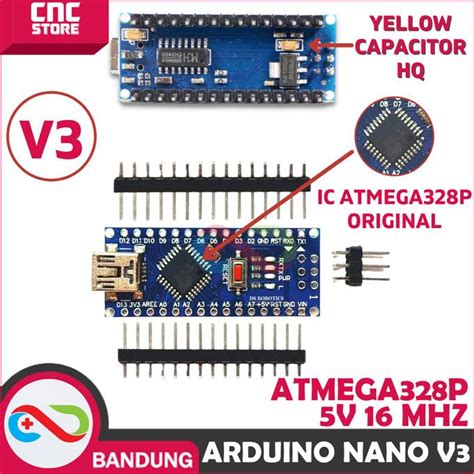 Jual Arduino Nano V3 Atmega328p Ch340g 5v Arduino Nano R3 Atmega328p