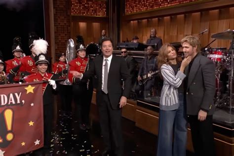 Ryan Gosling Surprises Wife Eva Mendes With Tonight Show Birthday Parade