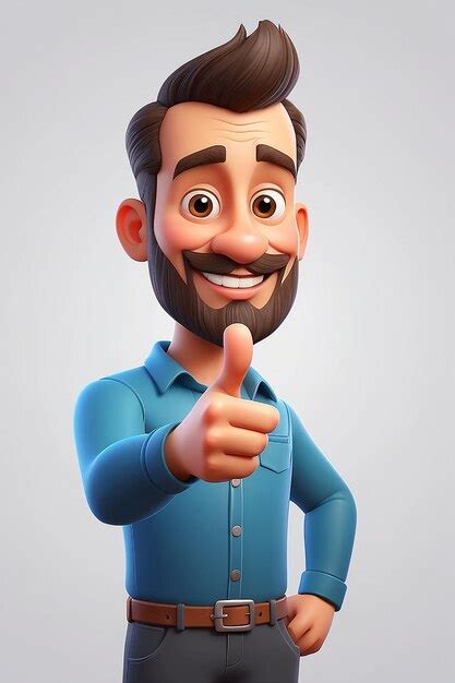 Premium Photo Man Pointing Finger Up Vector Icon Isolated