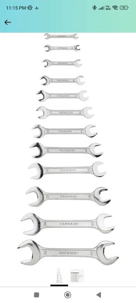 Fix Spanner Set Taparia Size 14 Mm At Rs 1100 Piece In Mumbai Id