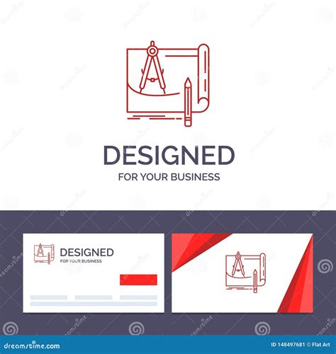 Creative Business Card And Logo Template Blueprint Architecture Blueprint Construction Paper