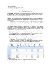 Lab 2 Sampling Methods And Bias Final Docx Name James Bragg TA Name Class Time Hyeong Jin
