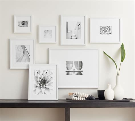 Multi Mat Wood Gallery Assorted Frames Set Of 7 Pottery Barn