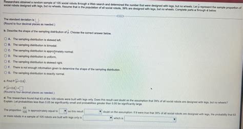 Solved Sociei Robots Designed Wth Legs But No Wheels