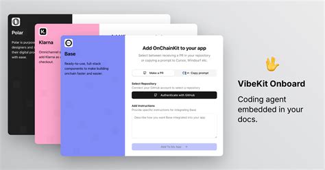 Vibekit Onboard Ai Coding Agent For User Onboarding Sdk Integration Made Easy