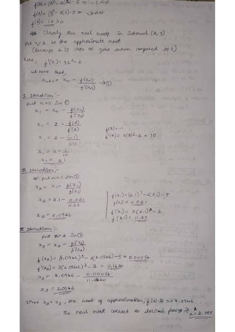 SOLUTION Newton Raphson Method Problems With Solutions Studypool