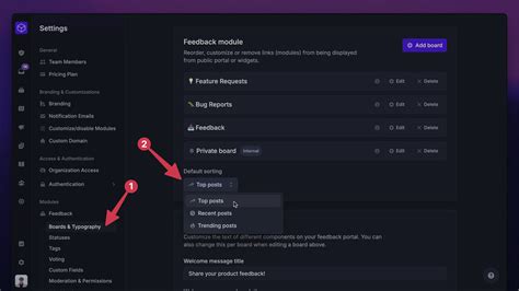 Changing The Default Post Sorting Order Featurebase