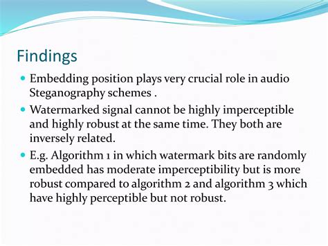 Audio Steganography Algorithms Pptx