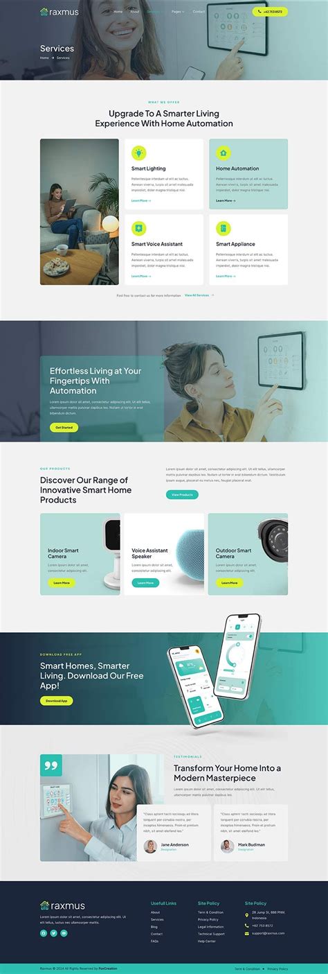 Raxmus Smart Home Automation Elementor Template Kit Wp Template Kits
