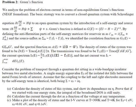 Solved We Analyze The Problem Of Electron Current In Terms Chegg Com
