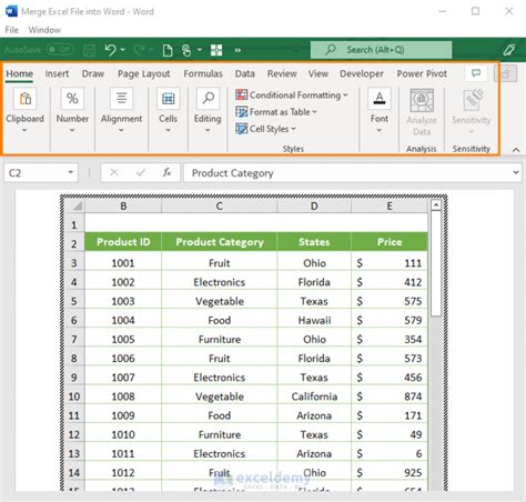 How To Merge Excel File Into Word Document ExcelDemy