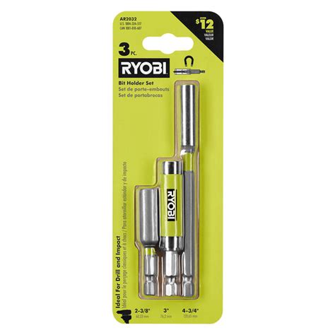 Ryobi Bit Holder Set 3 Piece Impact Rated Shopee Philippines