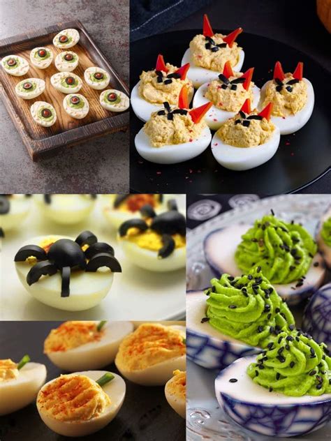 Halloween Deviled Eggs Spooky Treats For Holiday Festivities