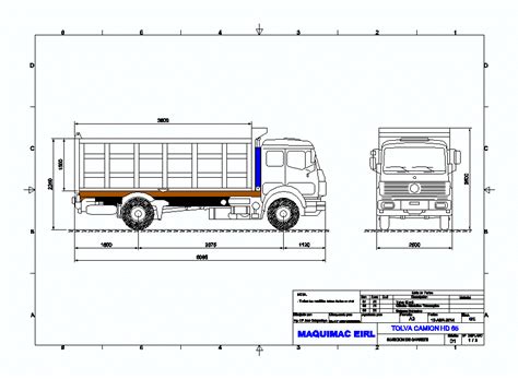 Hopper On Truck Dwg Block For Autocad • Designs Cad
