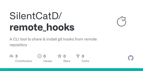 Github Silentcatdcommit Hooks Synchronizer A Cli Tools To Perform