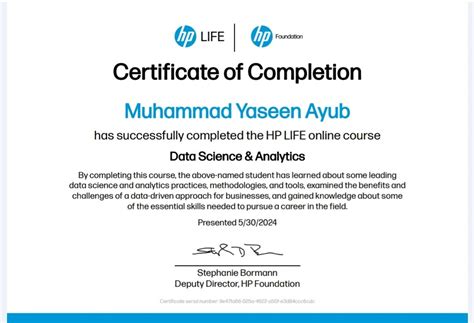 Muhammad Yaseen Ayub On Linkedin Datascience Analytics Continuouslearning Hplife