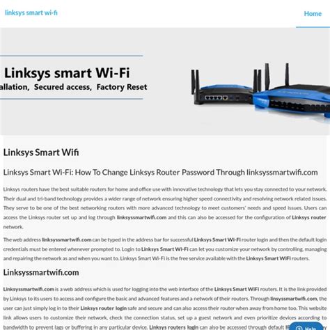 Linksys Smart Wi Fi Setup Pearltrees
