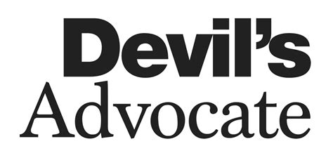 Devils Advocate Logo With Helvetica Neue And Marion