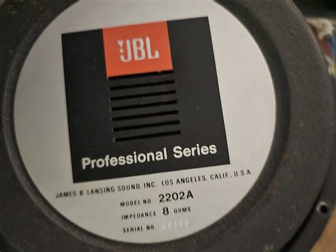 James B Lansing Jbl Loud Speaker A Ohm Black Reverb