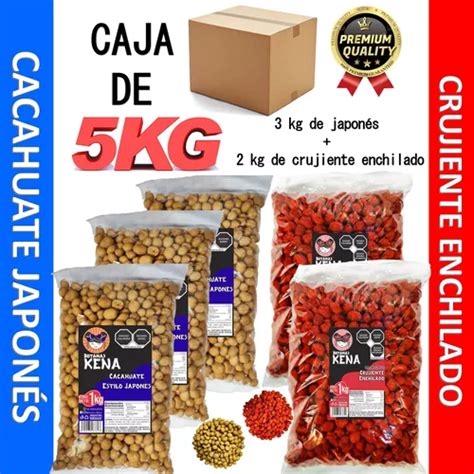 3kg Cacahuate Japonés 2kg Tipo Hot Nuts Botanas Kena Mercadolibre