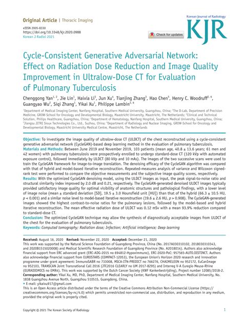 Pdf Cycle Consistent Generative Adversarial Network Effect On