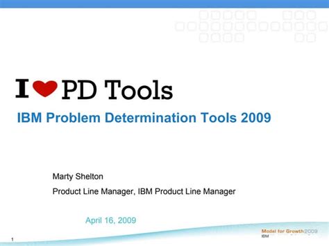 Problem Determination Tools Ppt