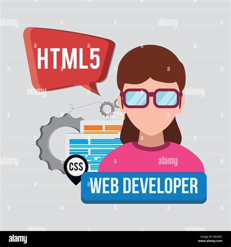Developer Web Responsive Design Stock Vector Image And Art Alamy