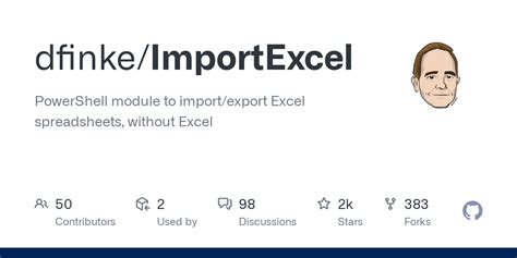 GitHub Dfinke ImportExcel PowerShell Module To Import Export Excel Spreadsheets Without Excel