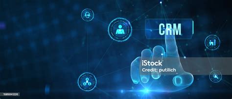 비즈니스 기술 인터넷 및 네트워크 개념입니다 Crm 고객 관계 관리 3d 그림 개념에 대한 스톡 사진 및 기타 이미지 개념 개념과 주제 개발 Istock