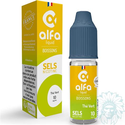 Alfaliquid Thé Vert Green Tea Nicotine Salt