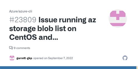 issue running az storage blob list on centos and amazonlinux2 vms