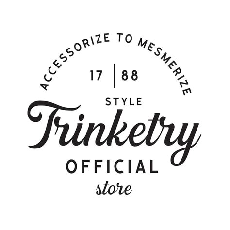 Premium Vector A Logo For A Trinket Store