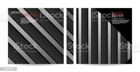 그림자 기하학적 배너 줄무늬의 브로셔 템플릿입니다 잡지 포스터 책 프리젠 테이션 광고 추상 벡터 배경입니다 텍스트 커버 디자인 가능성에 대한 스톡 벡터 아트 및 기타 이미지