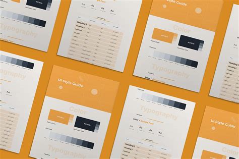 UI Style Guide Web UI Style Guideline Behance