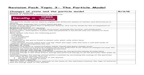 Pdf Revision Pack Topic 3 The Particle Model Dokumentips Pdf Revision Pack Topic 3 The Particle Model Dokumentips