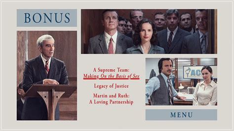 On The Basis Of Sex 2018 Dvd Menus