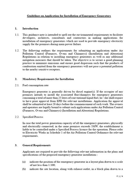 Guidelines For E Generator Pdf