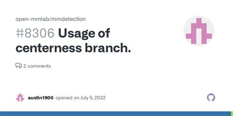 Usage Of Centerness Branch Issue Open Mmlab Mmdetection GitHub