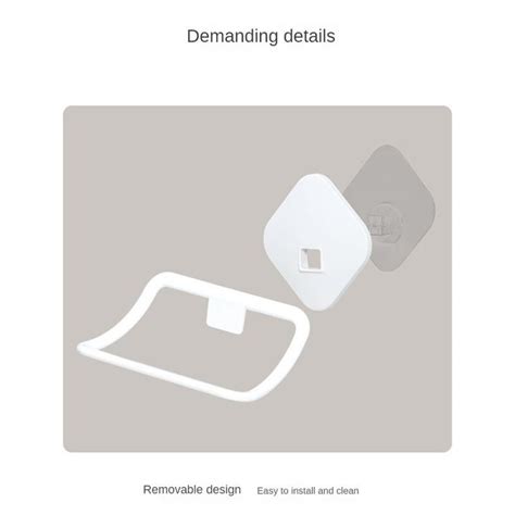 Badu Bg Самозалепваща се кука за кърпа без пробиване Монтирана на стена стойка за съхранение на