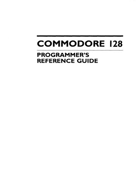 commodore 128 programmers reference pdf pdf variable mathematics